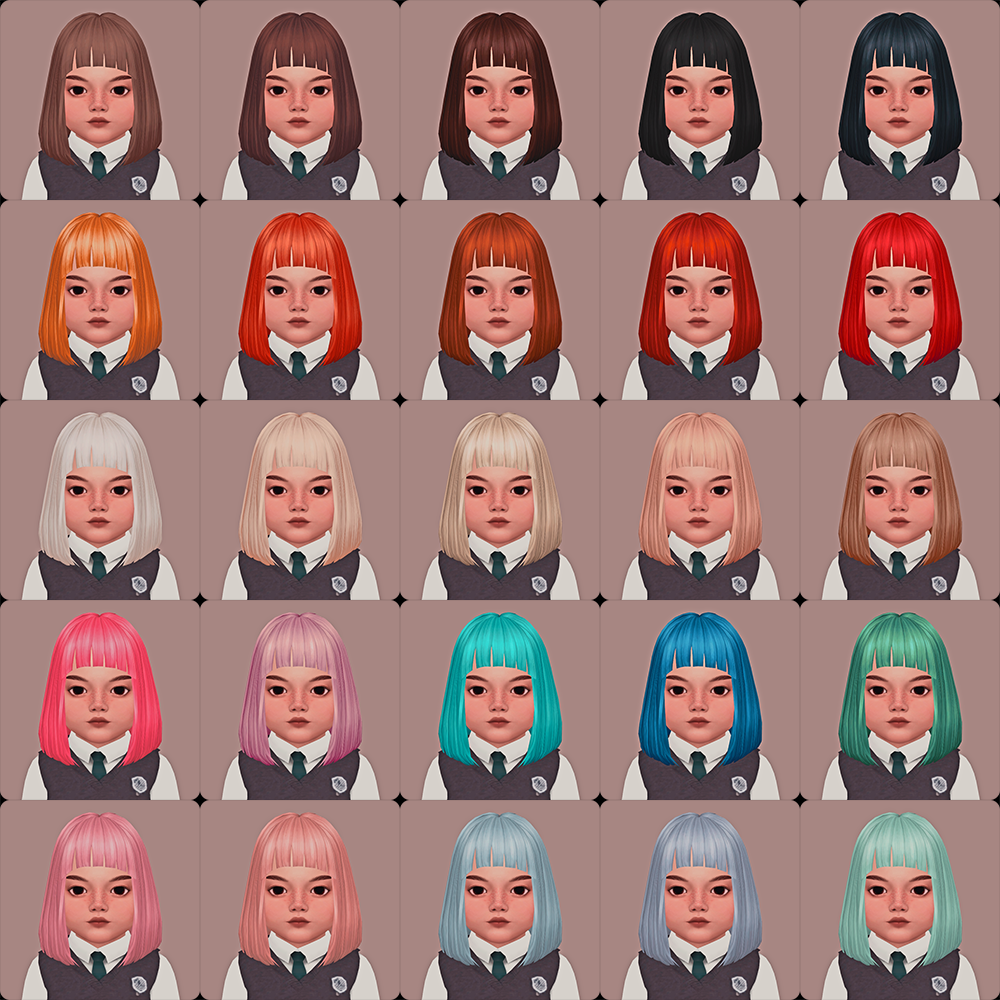 Alice Hair Toddler - The Sims 4 Create a Sim - CurseForge