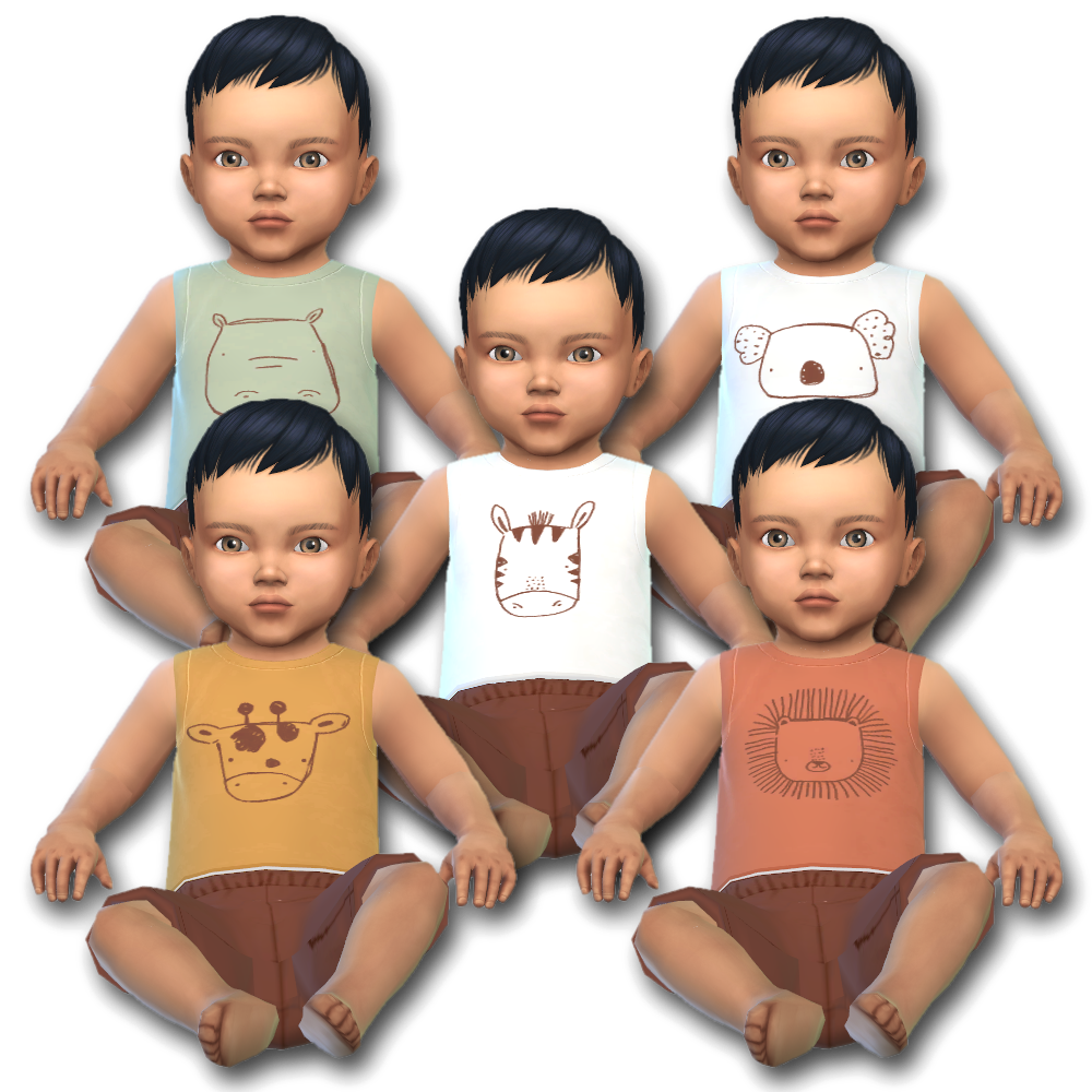 Infant Warm Animals Onesies - The Sims 4 Create a Sim - CurseForge