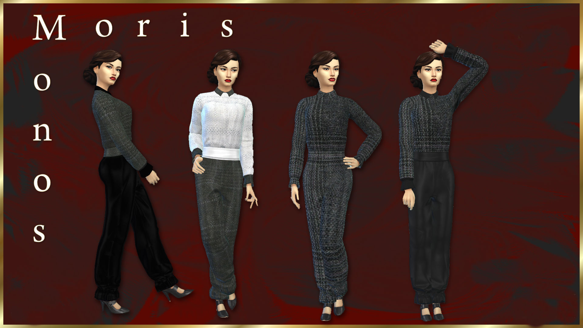 GM-MORIS -MODA-MONO-DAMA - The Sims 4 Create a Sim - CurseForge