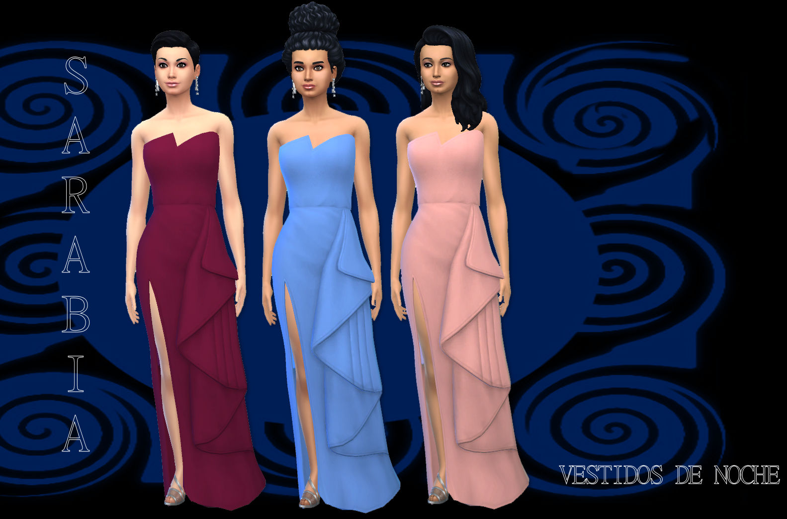 SARABIA-PARTY-DRESSES UPDATE - The Sims 4 Create a Sim - CurseForge