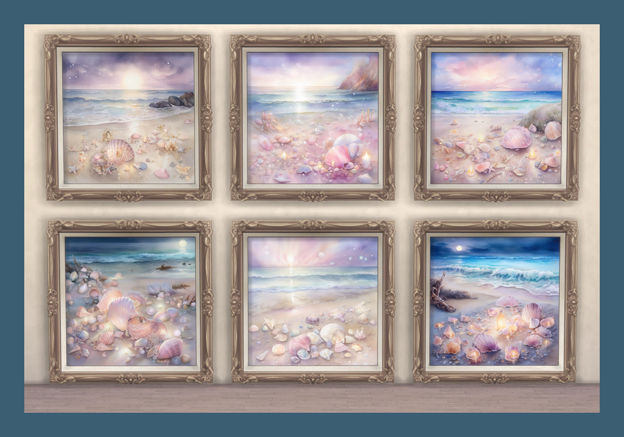 She Sells Sea Shells Paintings - The Sims 4 Build / Buy - CurseForge