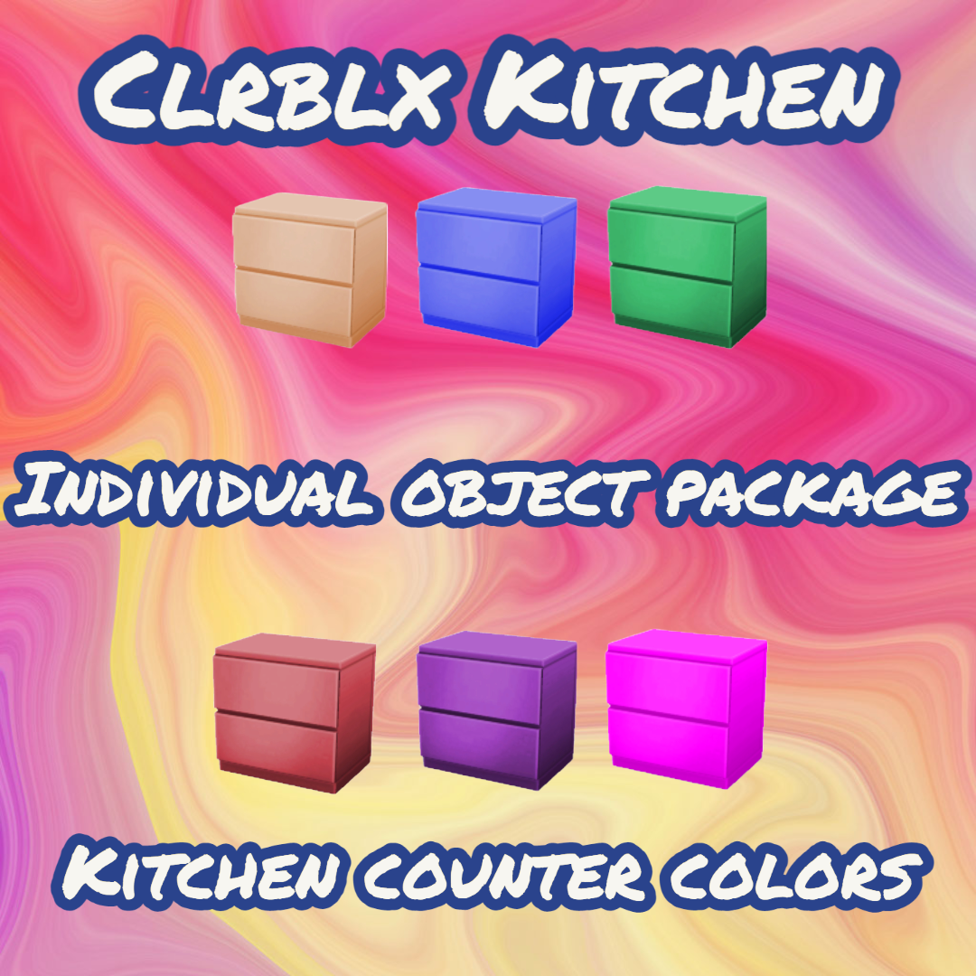 Clrblx kitchen counters individual package - Gallery - The Sims 4 Build ...