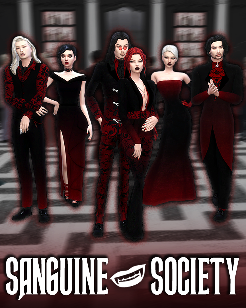 Selene Dress (Sanguine Society Collection) - The Sims 4 Create a Sim ...