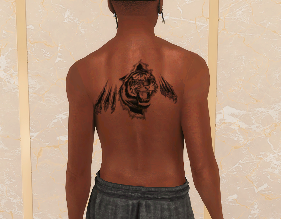 Tiger Back Tattoo - Gallery - The Sims 4 Create a Sim - CurseForge