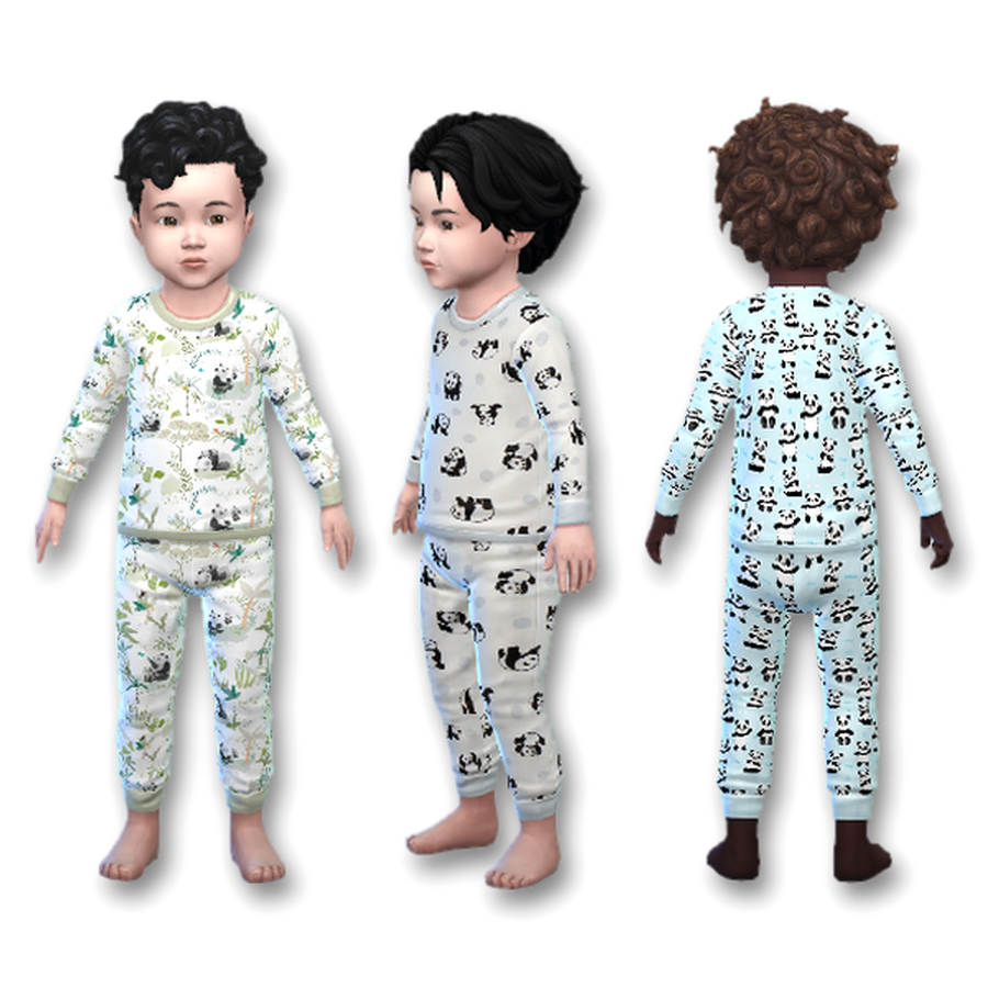 Toddler Panda Pajama Set - The Sims 4 Create a Sim - CurseForge
