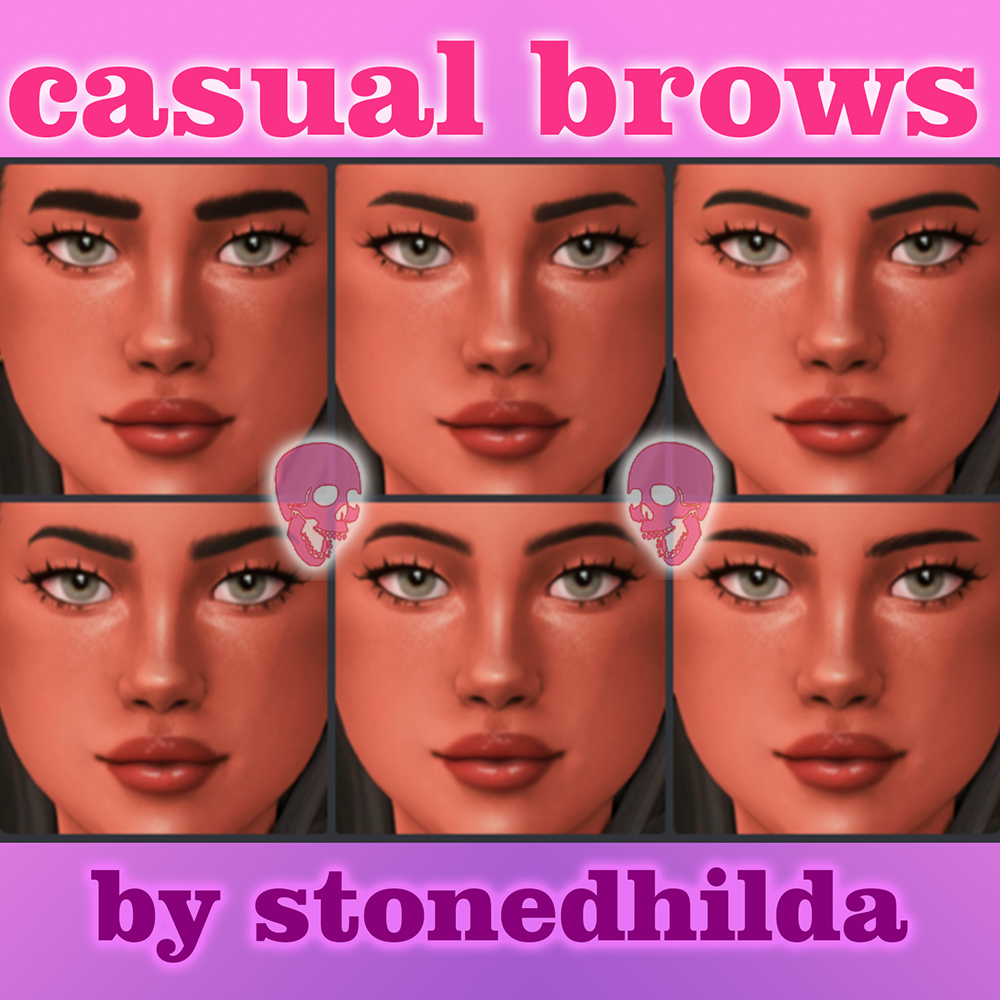 Casual - an eyebrow set - The Sims 4 Create a Sim - CurseForge