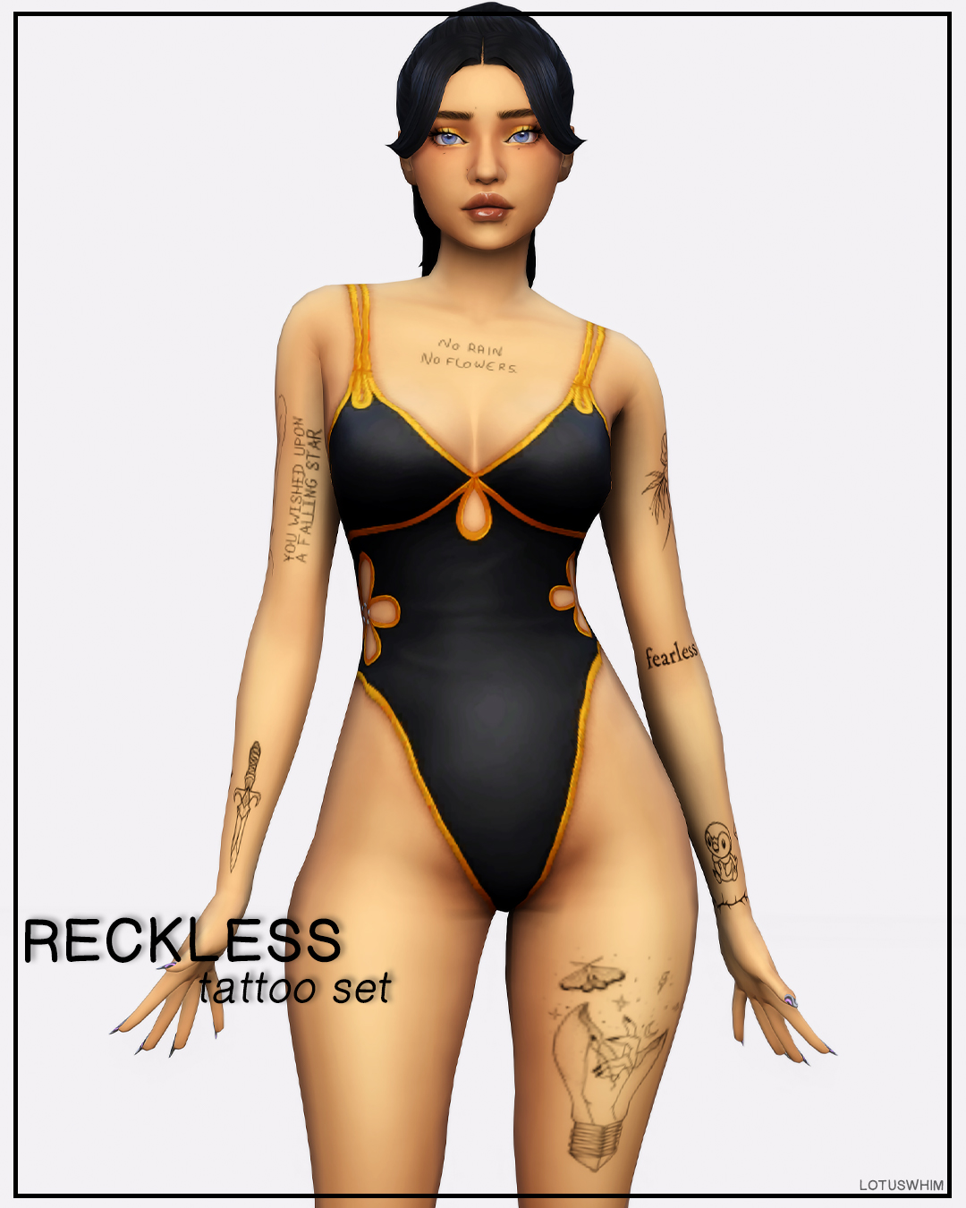 Reckless Tattoo Set - The Sims 4 Create a Sim - CurseForge