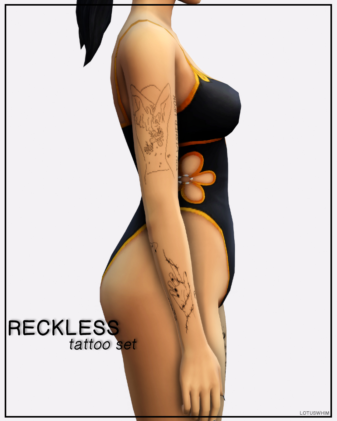 Reckless Tattoo Set - The Sims 4 Create a Sim - CurseForge