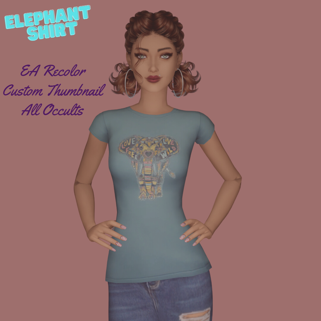 Elephant Shirts - The Sims 4 Create a Sim - CurseForge