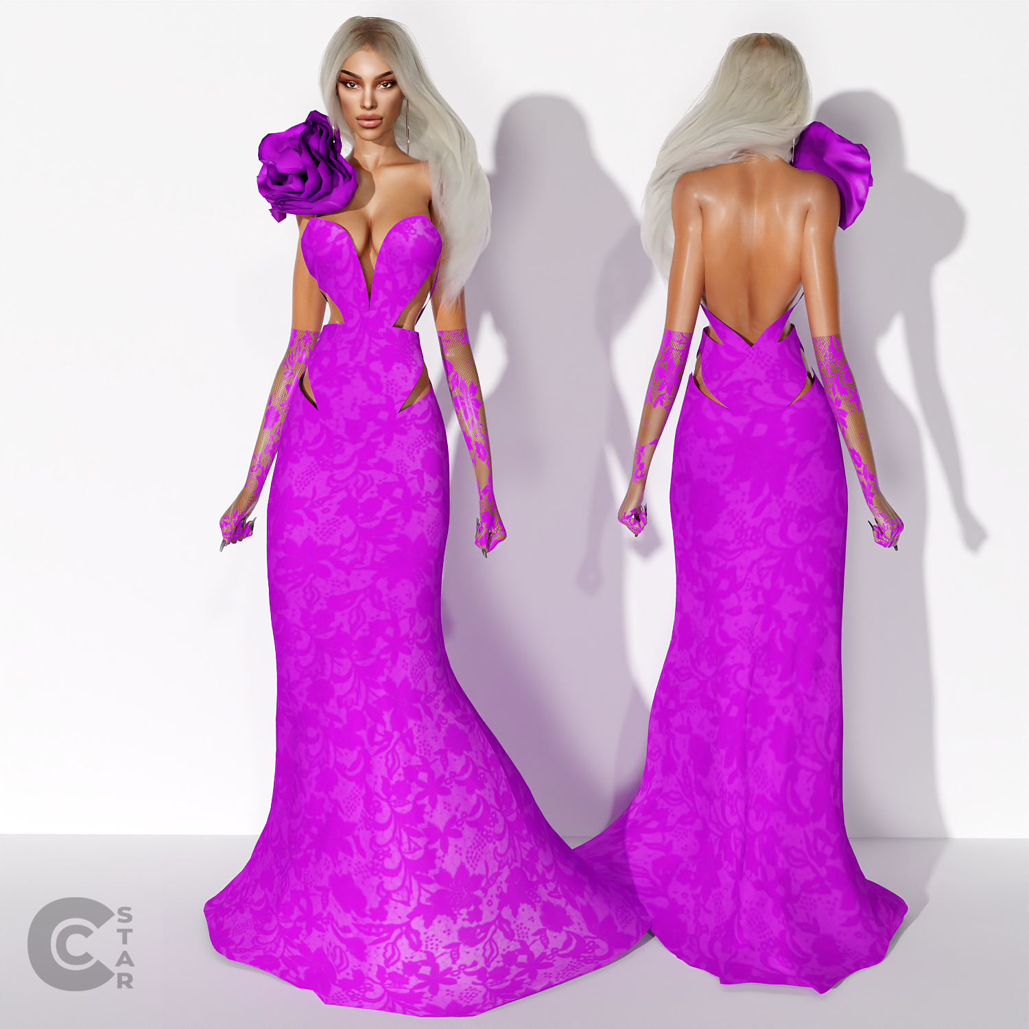 Roses Gown with Gloves - The Sims 4 Create a Sim - CurseForge