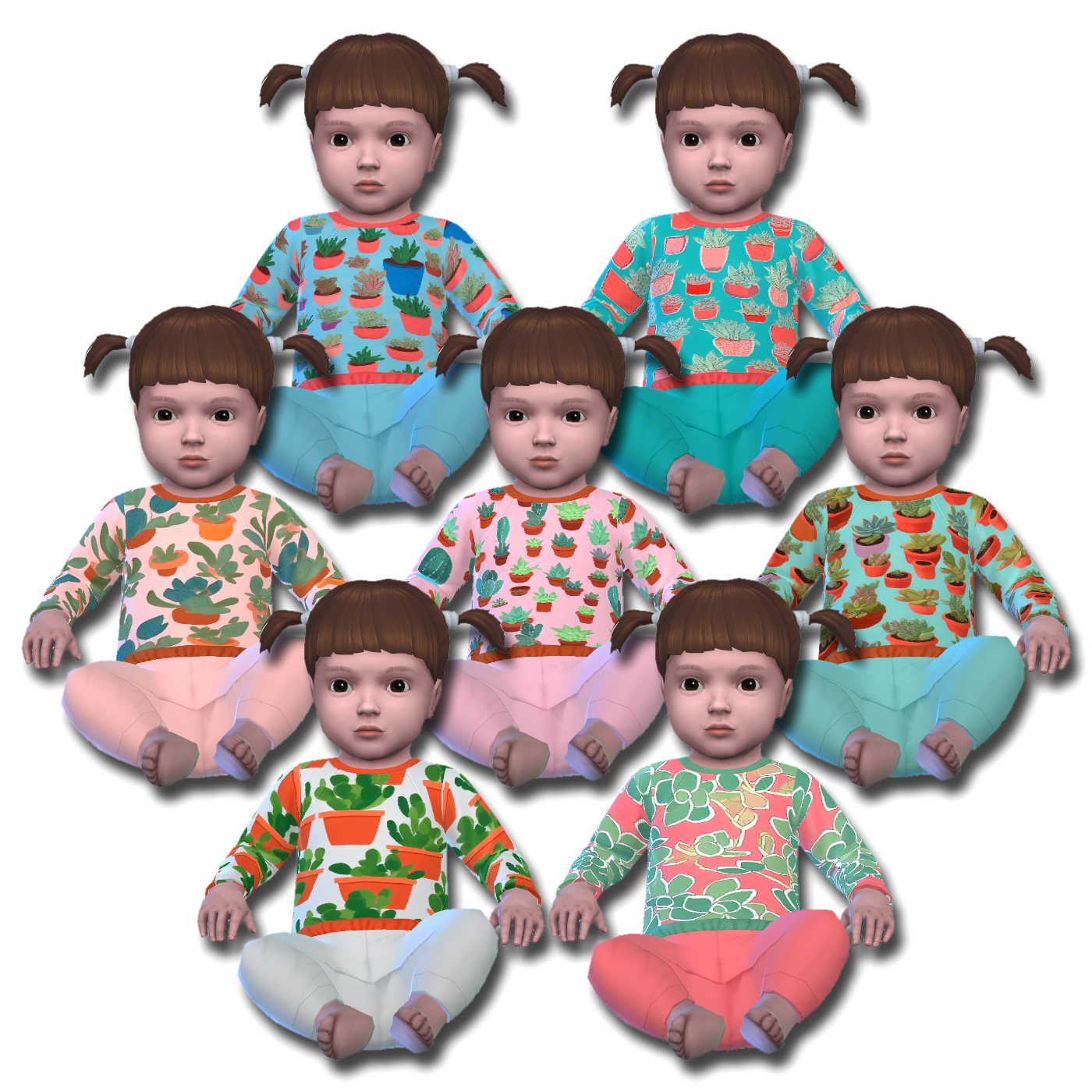 Infant Succulent Onesies - The Sims 4 Create a Sim - CurseForge