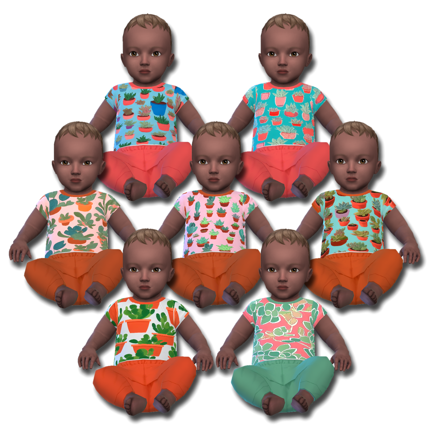 Infant Succulent Onesies - The Sims 4 Create a Sim - CurseForge