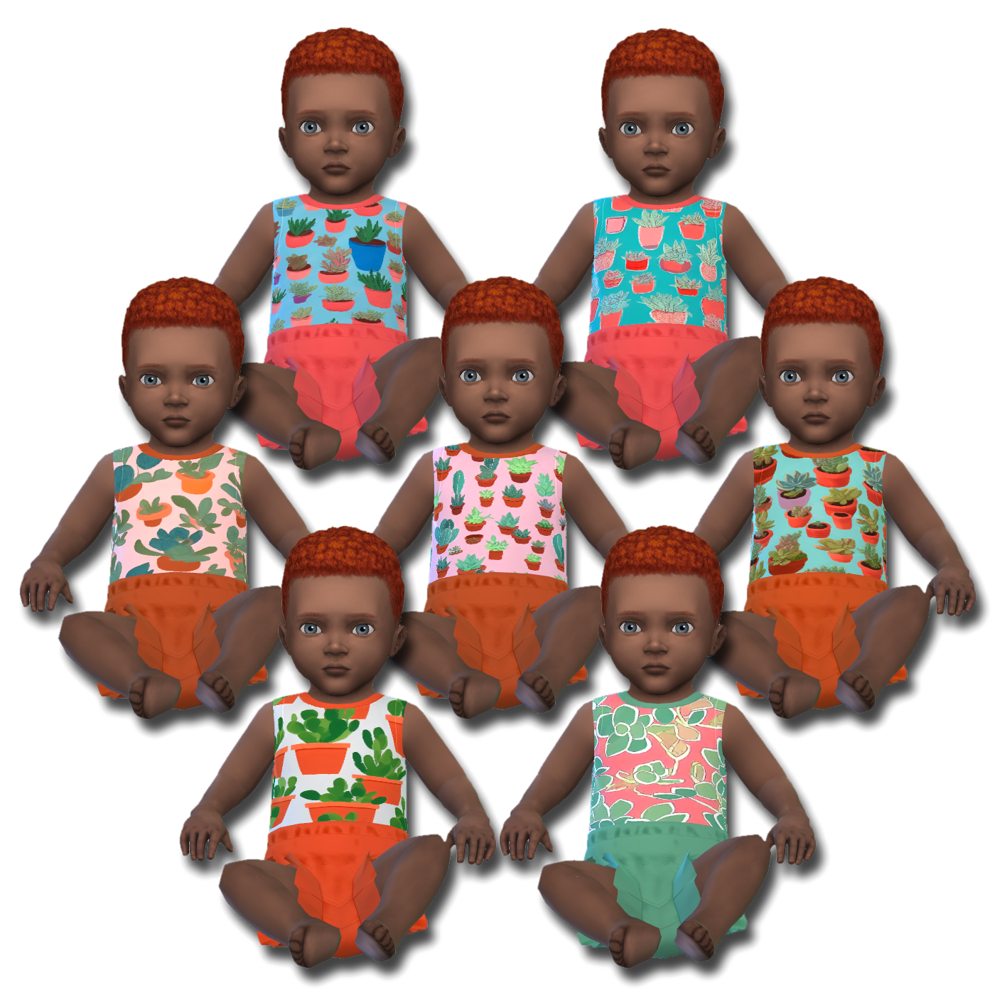 Infant Succulent Onesies - The Sims 4 Create a Sim - CurseForge