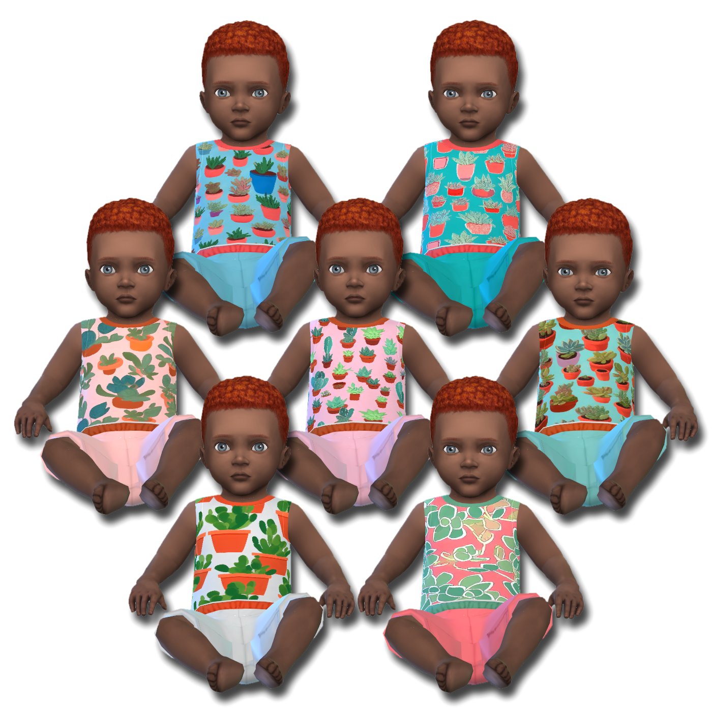 Infant Succulent Onesies - The Sims 4 Create a Sim - CurseForge