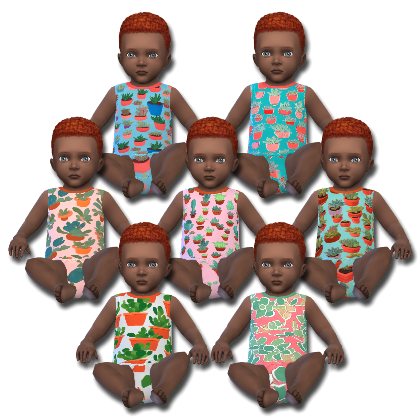 Infant Succulent Onesies - The Sims 4 Create a Sim - CurseForge