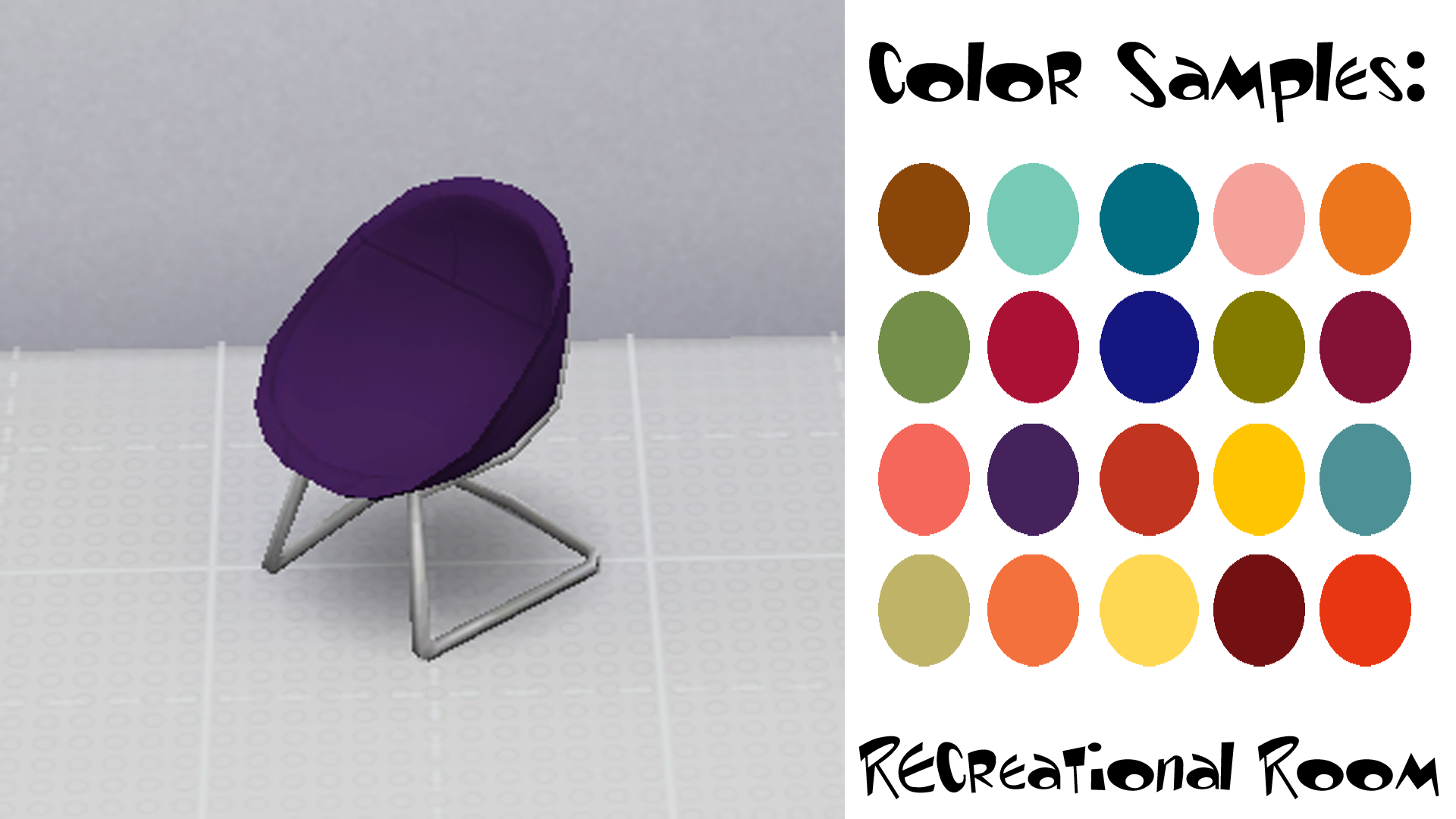 FC-Retro RecRoom-Funky Rec Room Chairs - The Sims 4 Build / Buy ...
