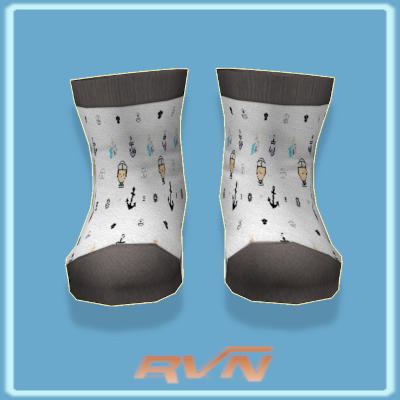 Sailor Print Quarter-Length Socks for Infants and Toddler (Acc Socks ...