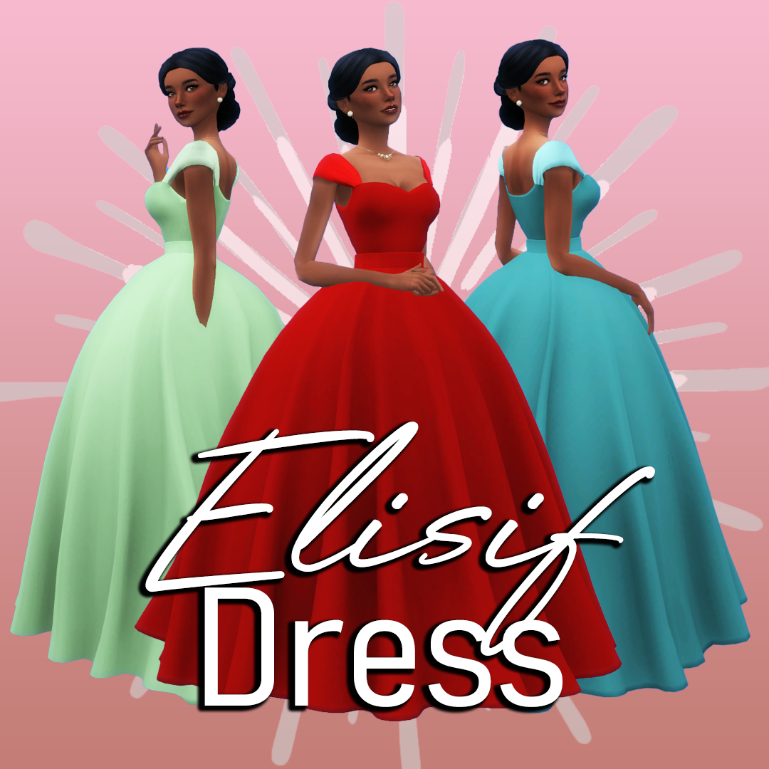 Elisif Dress - The Sims 4 Create a Sim - CurseForge
