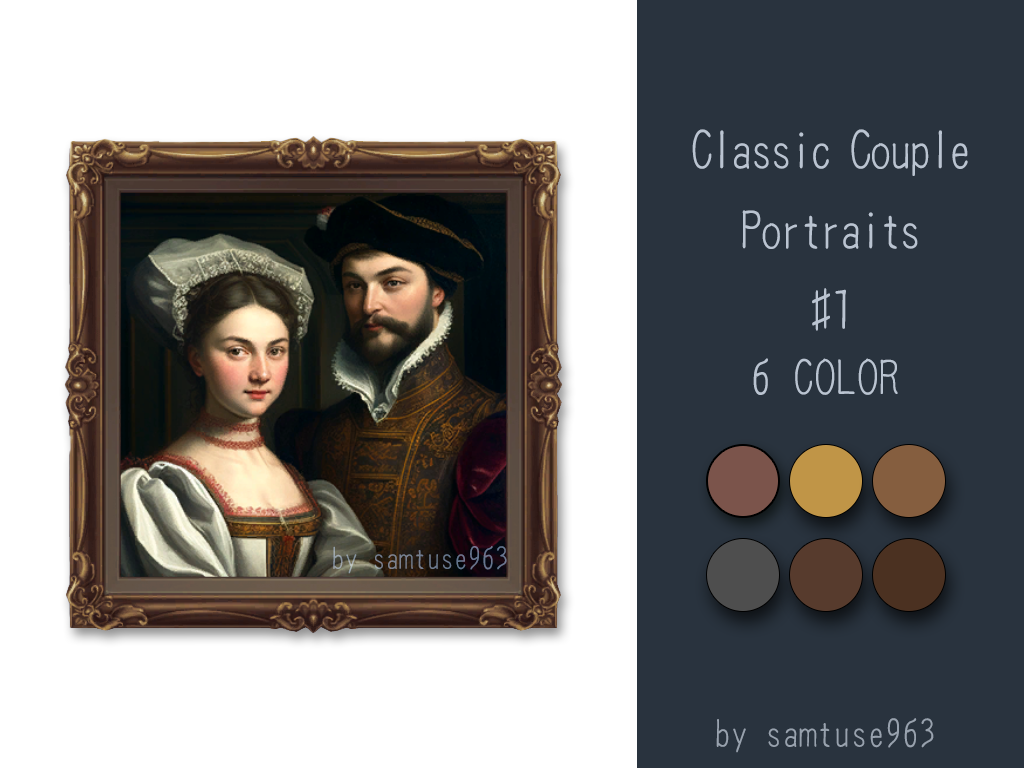 Classic Couple Portraits #1 Samtuse963 - The Sims 4 Build / Buy ...