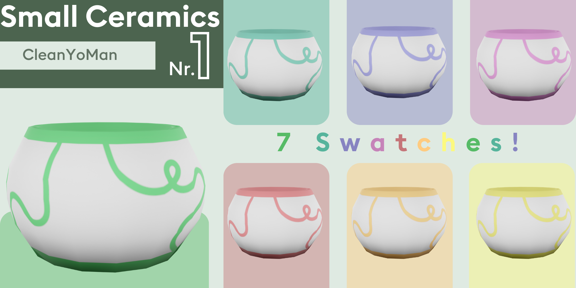 Install Small Ceramics Nr. 1. - Clutter - The Sims 4 Mods - CurseForge