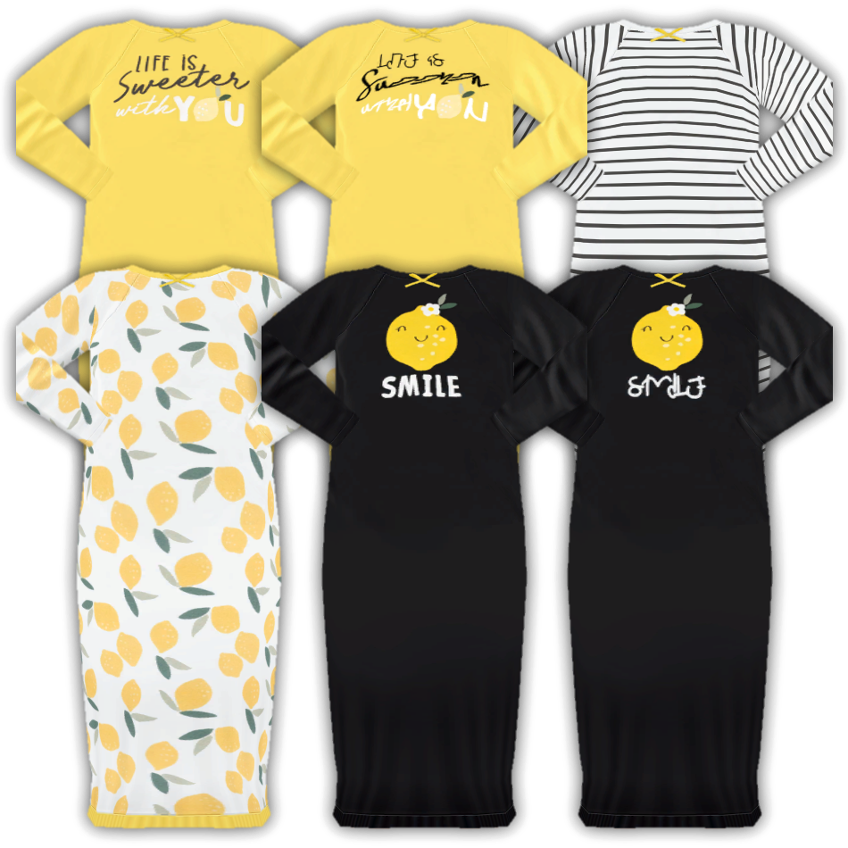Infant Lemon Squeeze Sleep Gown - The Sims 4 Create a Sim - CurseForge