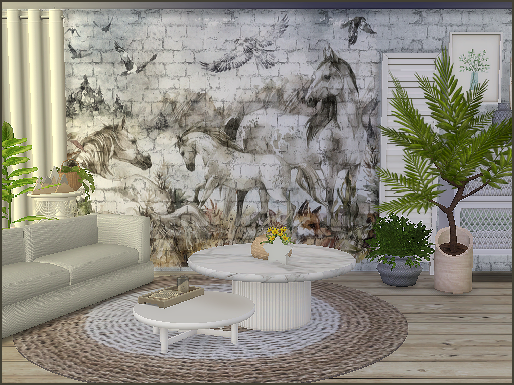 Mural on bricks #1 - The Sims 4 Build / Buy - CurseForge