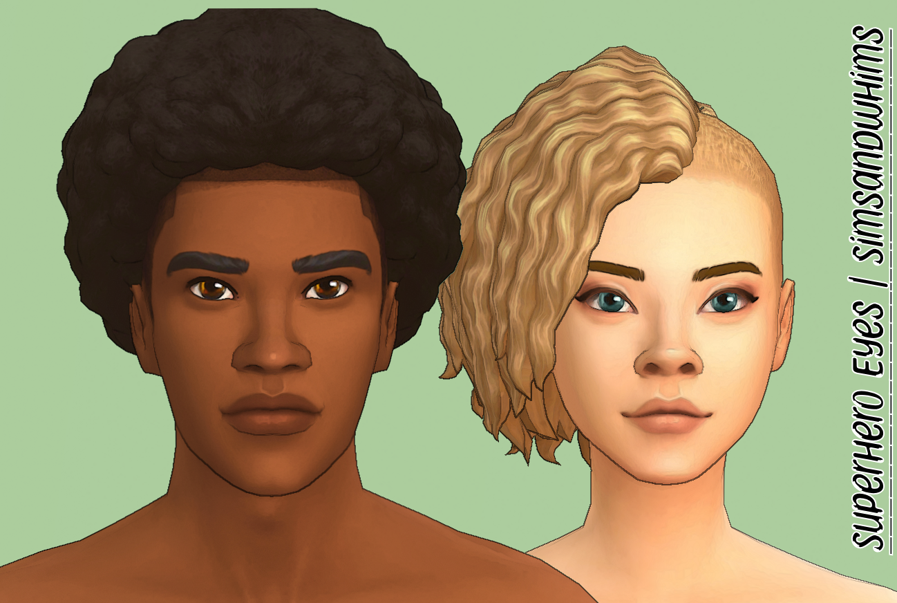 Superhero Nondefault Eyes - The Sims 4 Create a Sim - CurseForge