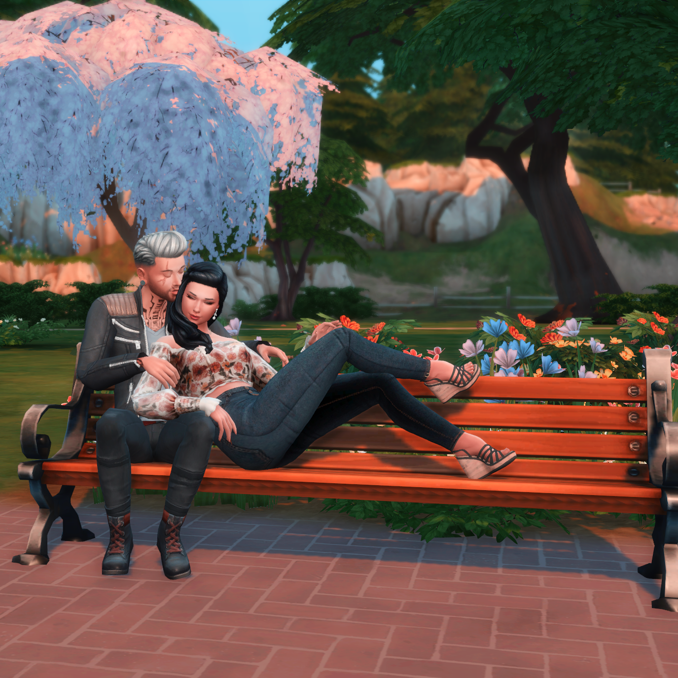 "Park Bench Rendezvous" Pose Pack - The Sims 4 Mods - CurseForge