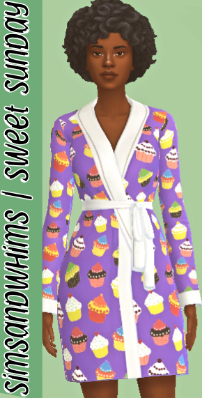 Sweet Sunday Morning Robe - The Sims 4 Create a Sim - CurseForge