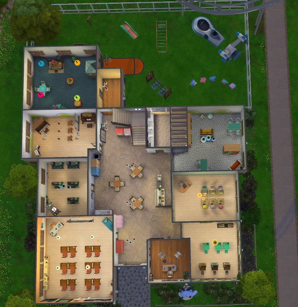 Elementary School no CC - The Sims 4 Rooms / Lots - CurseForge