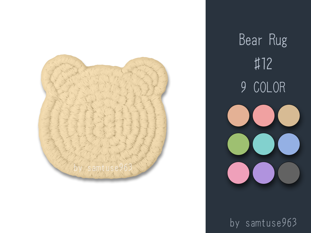 Bear Dance Rug #12 Samtuse963 - The Sims 4 Build / Buy - CurseForge