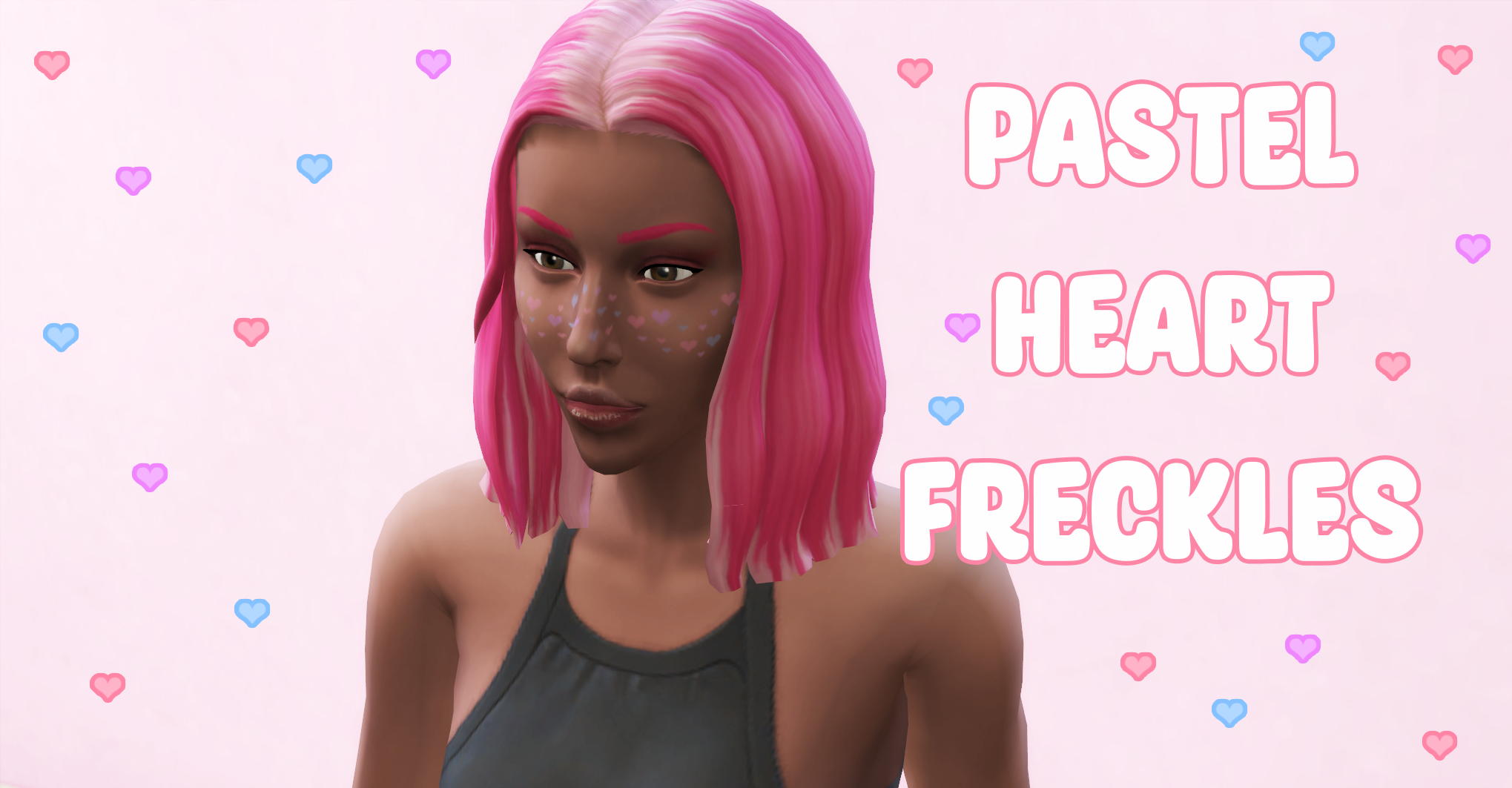 Pastel Kawaii Heart Freckles - Gallery - The Sims 4 Create a Sim ...