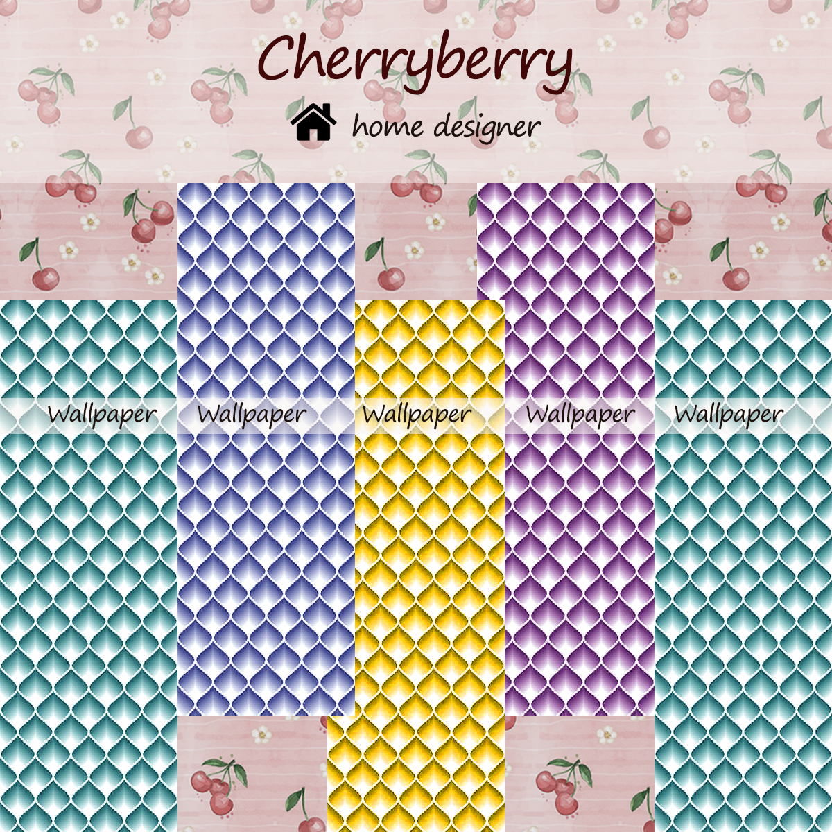 cherryberry_rhombus print _wall - The Sims 4 Build / Buy - CurseForge