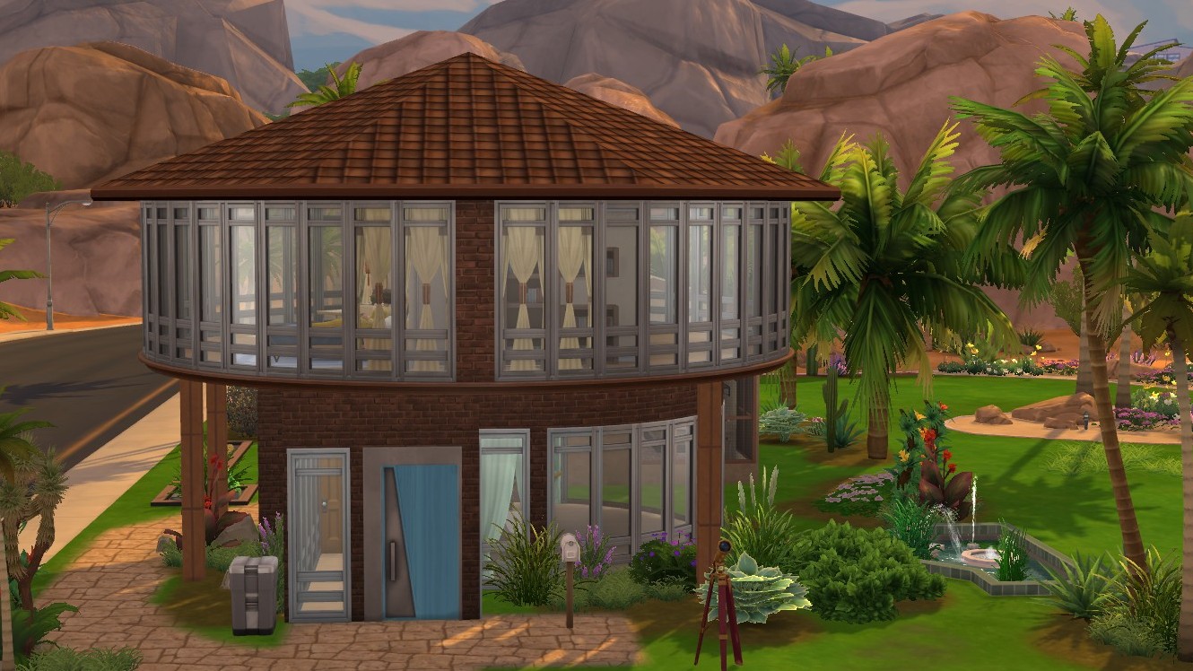 Round house on desert no CC - Screenshots - The Sims 4 Rooms / Lots ...