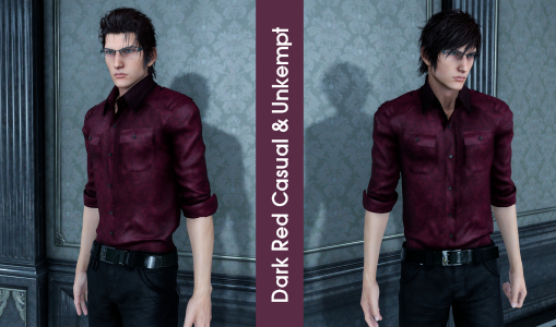 Dark Red Ignis Crownsguard Fatigues - Final Fantasy XV Mods - CurseForge