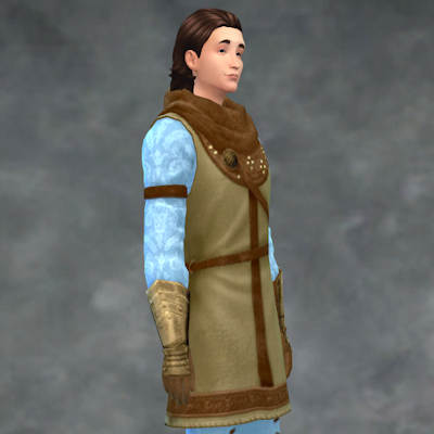 TSM Commoner Long Tunic Leather Dagger/No Dagger - The Sims 4 Create a ...