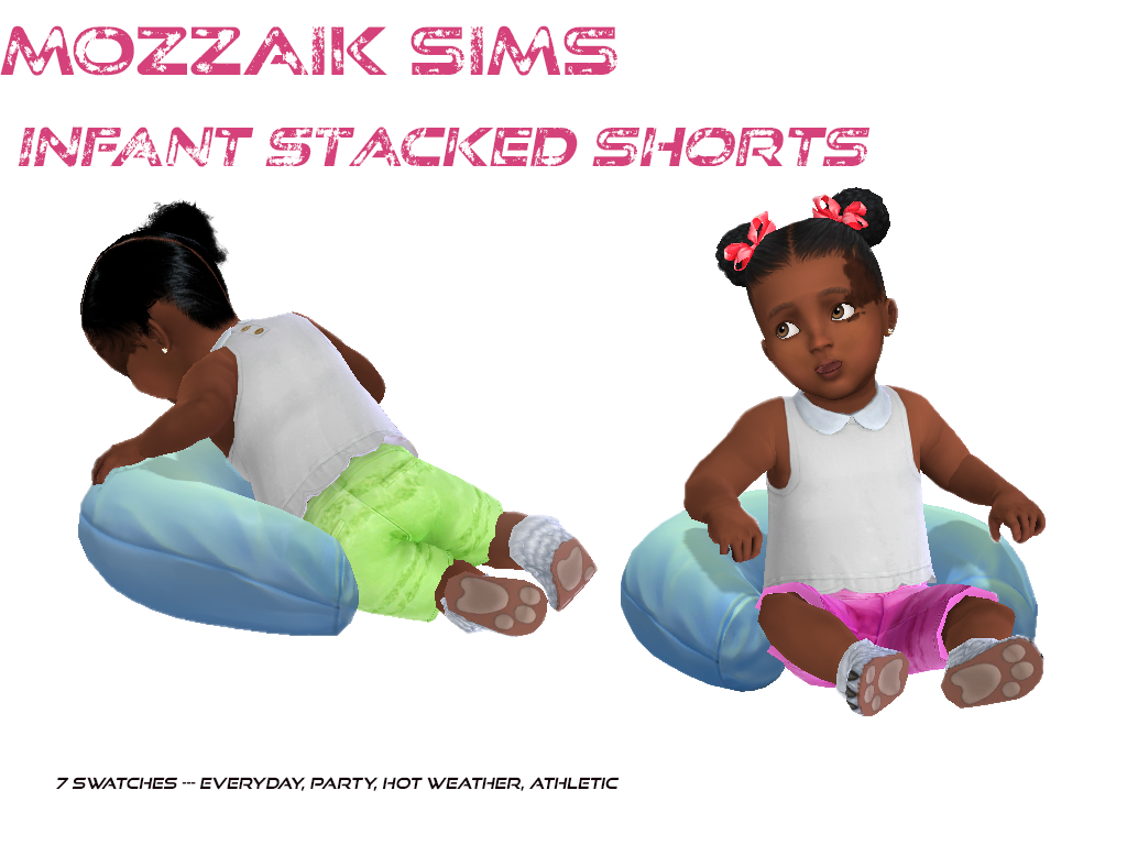 Infant Shorts Stacked Denim - Gallery - The Sims 4 Create a Sim ...