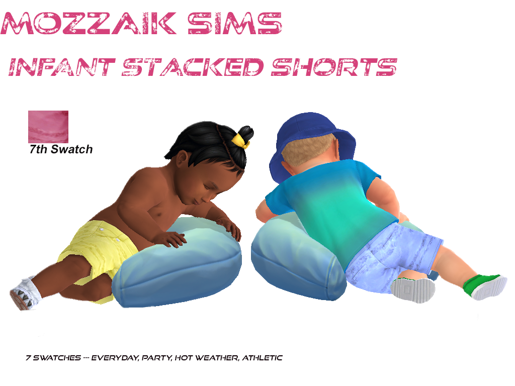 Infant Shorts Stacked Denim - Gallery - The Sims 4 Create a Sim ...