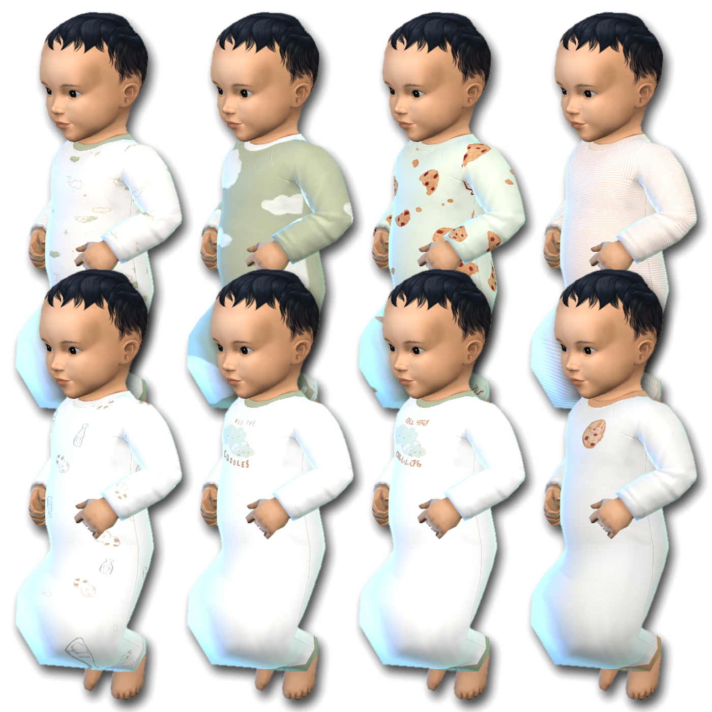 Infant Smart Cookie Pajamas - Gallery - The Sims 4 Create a Sim ...