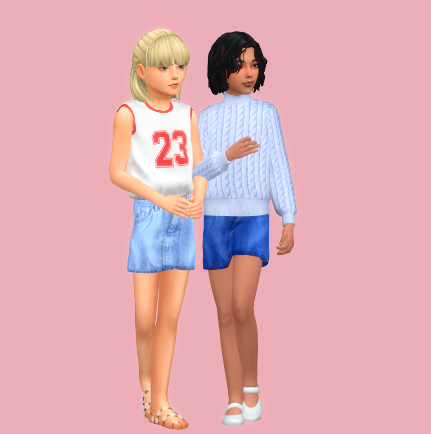 [simna] Jay child denim skirt - Gallery - The Sims 4 Create a Sim ...