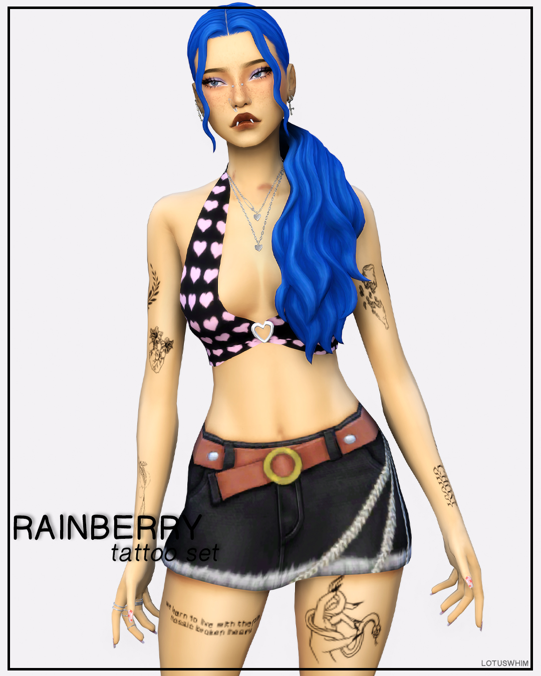 Rainberry Tattoo Set - The Sims 4 Create a Sim - CurseForge