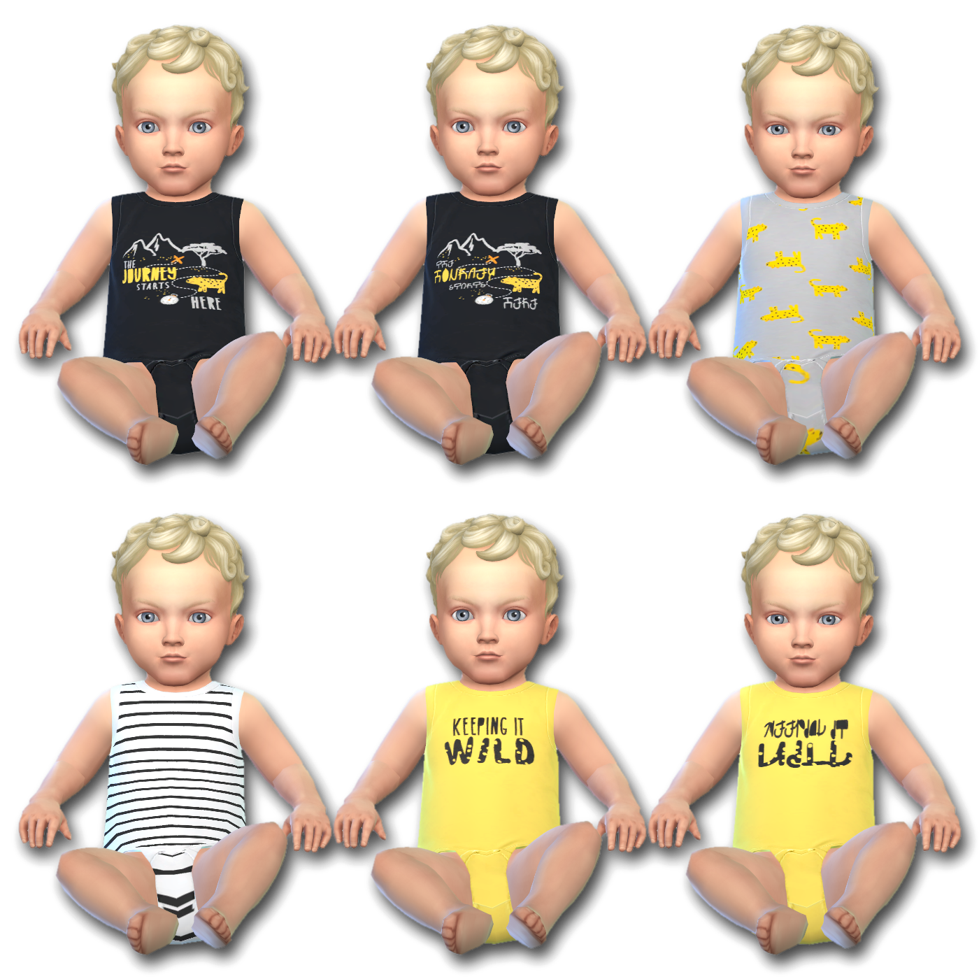 Infant Wild at Heart Onesie - Gallery - The Sims 4 Create a Sim ...