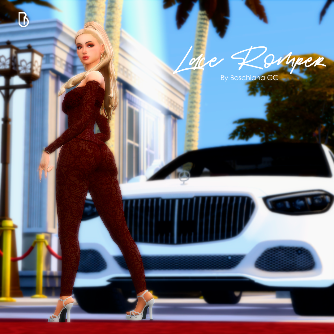 Romper Lace - Sarah Version 1 - The Sims 4 Create a Sim - CurseForge