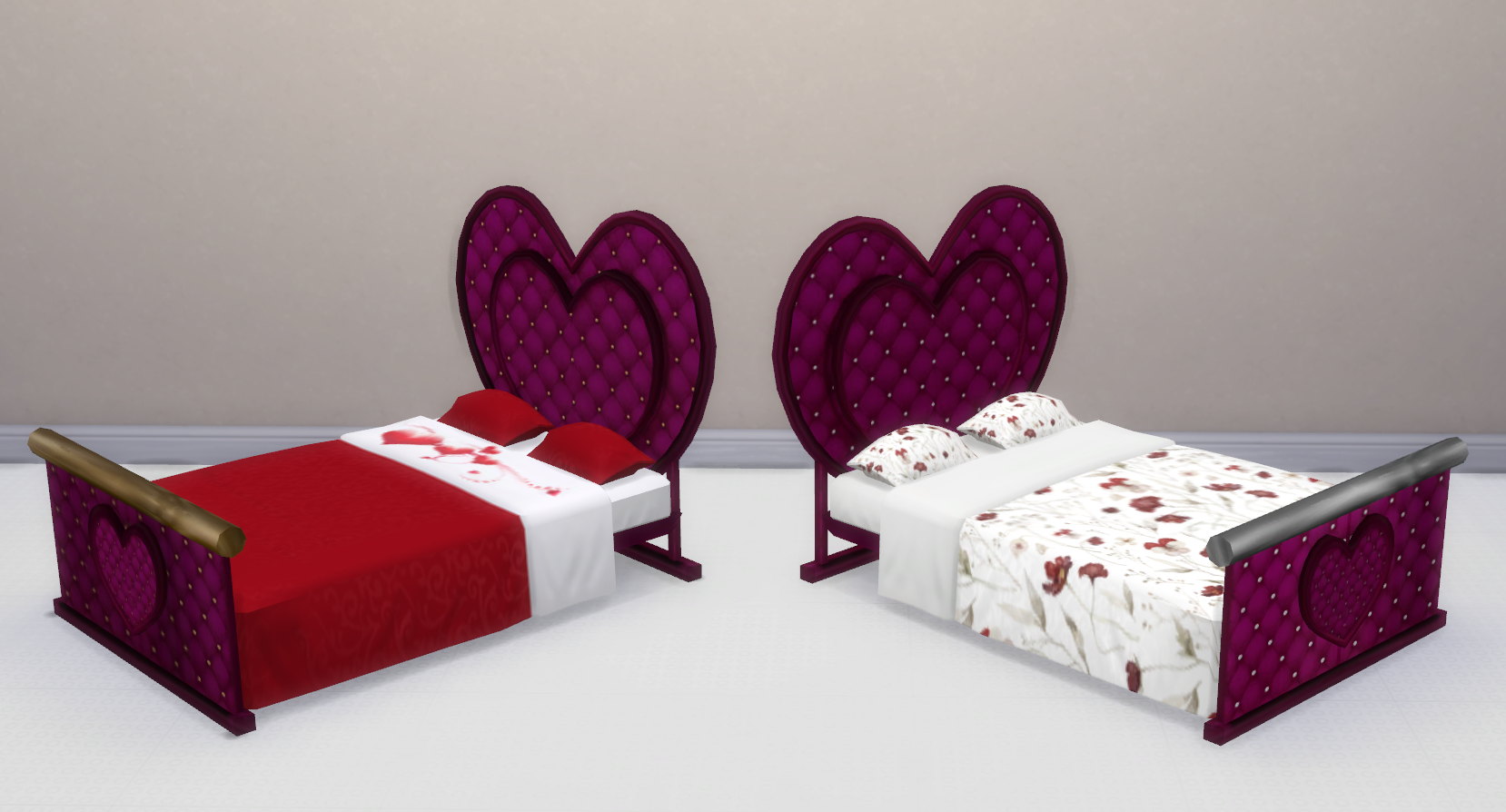 The Iconic Heart Bed, renovated - Gallery - The Sims 4 Build / Buy ...