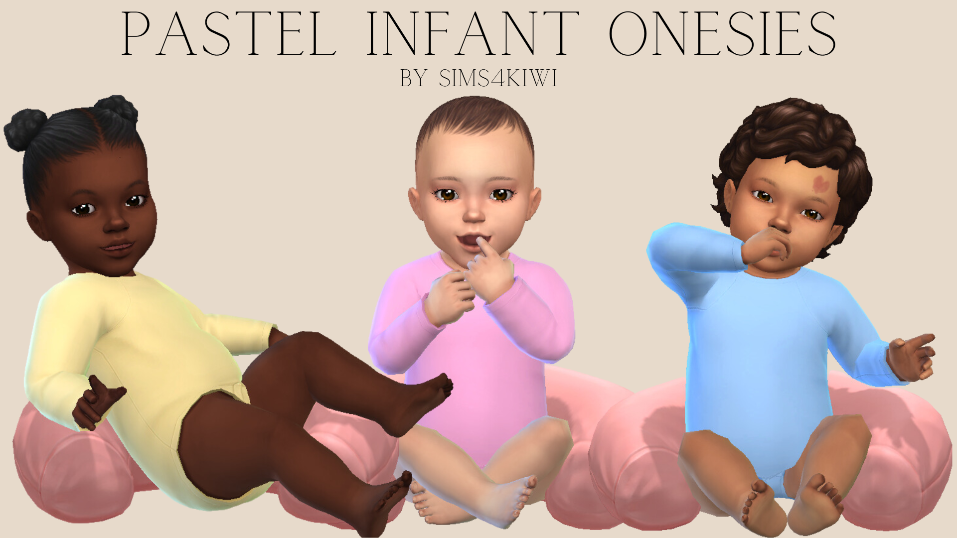 Pastel Infant Onesies - The Sims 4 Create a Sim - CurseForge