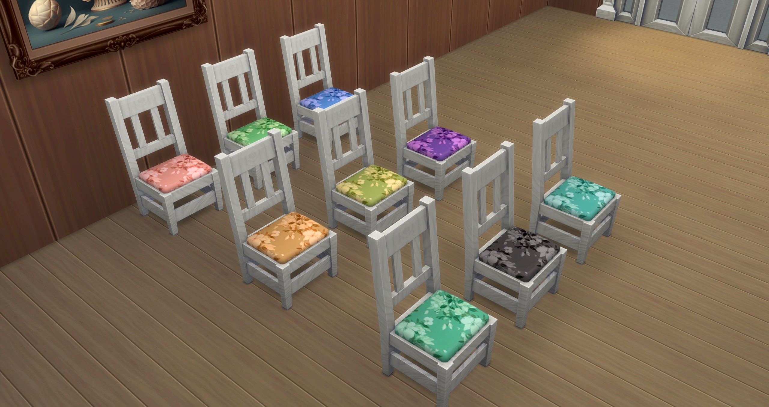 Elegant Flower Pattern Furniture Set #1-Samtuse963 - The Sims 4 Build ...