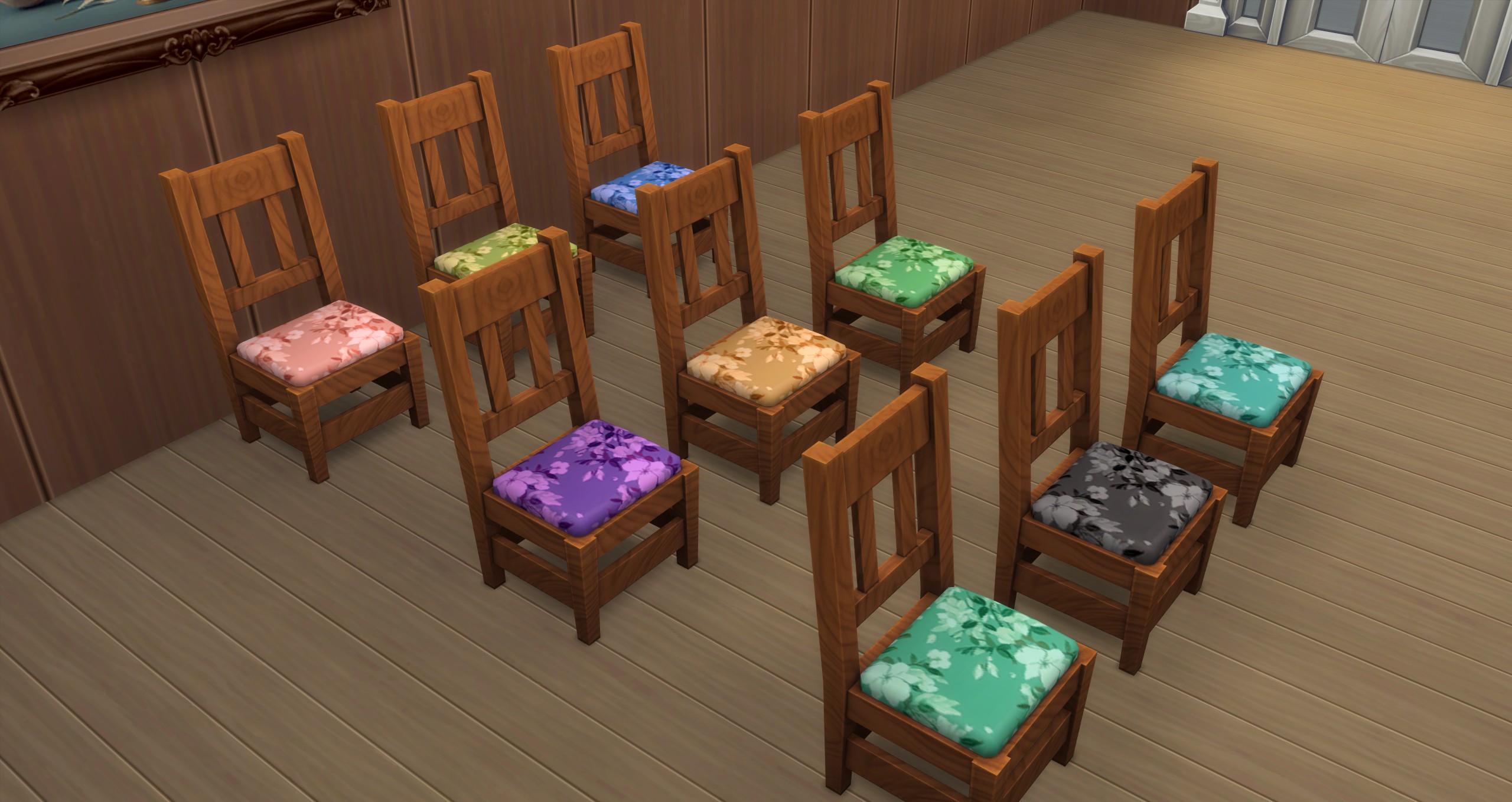 Elegant Flower Pattern Furniture Set #1-Samtuse963 - The Sims 4 Build ...