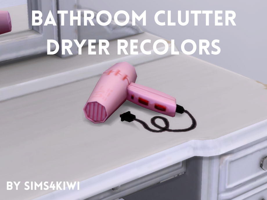 Bathroom Clutter Dryer Recolors - The Sims 4 Build / Buy - CurseForge