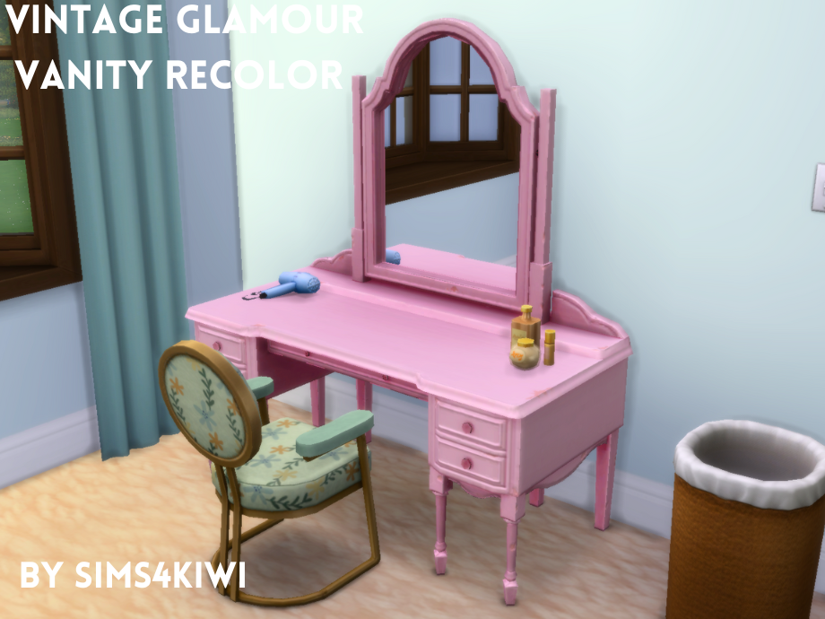 Vintage Glamour Vanity Recolor - Gallery - The Sims 4 Build / Buy ...