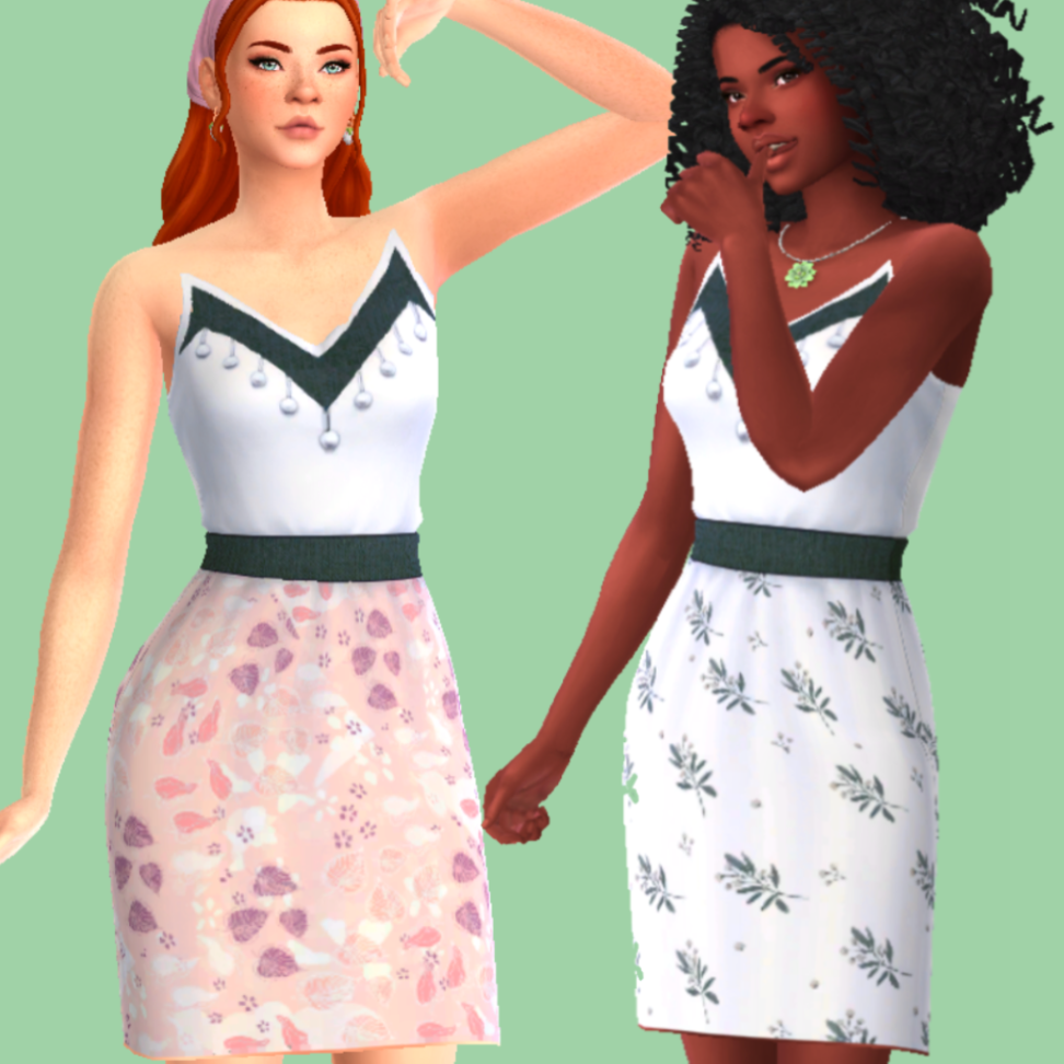Vintage Boho Dress - The Sims 4 Create a Sim - CurseForge